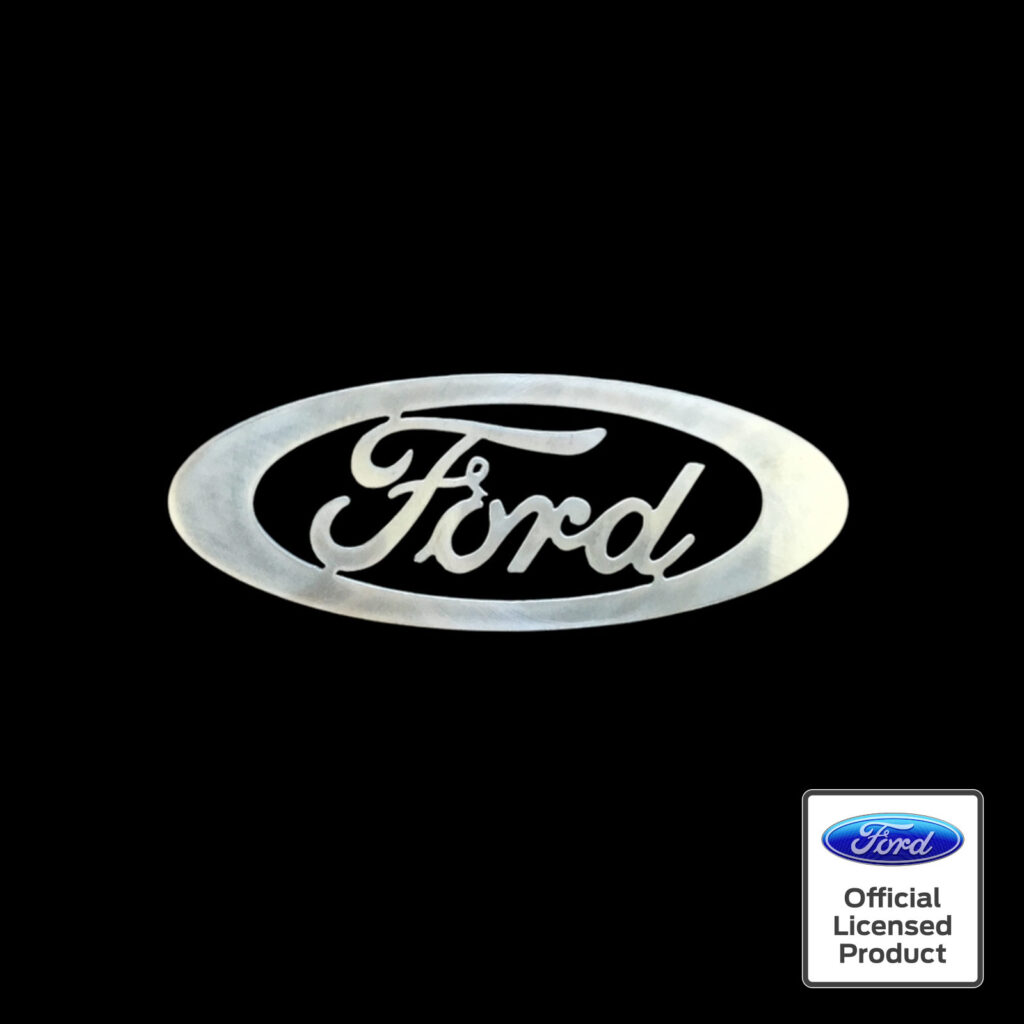 Classic Ford Oval Metal Cut Logo - Speedcult Officially Licensed