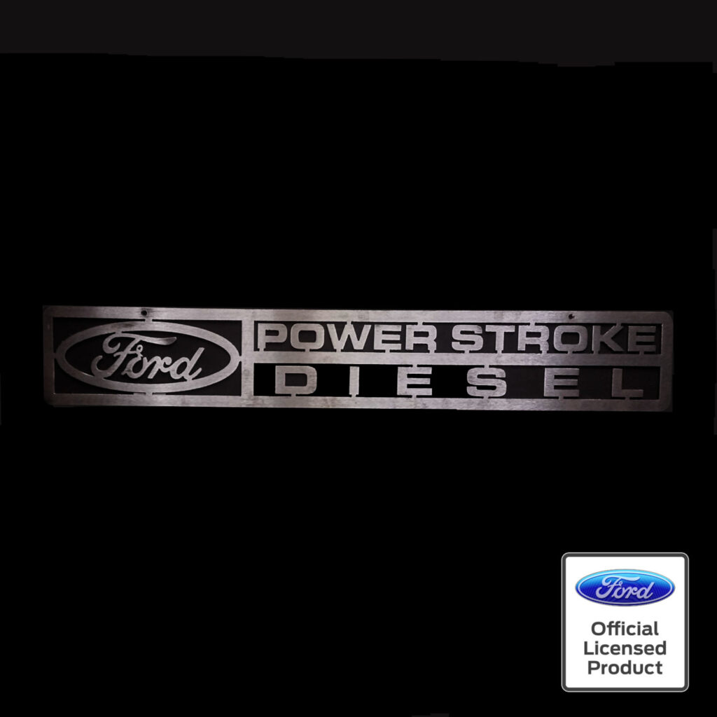 Ford Powerstroke Diesel Metal Sign - Speedcult Officially Licensed