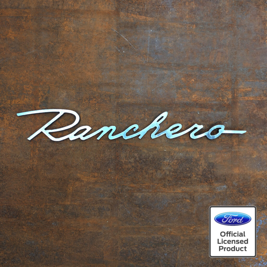 Ford Ranchero Metal Cutout Logo - Speedcult Officially Licensed