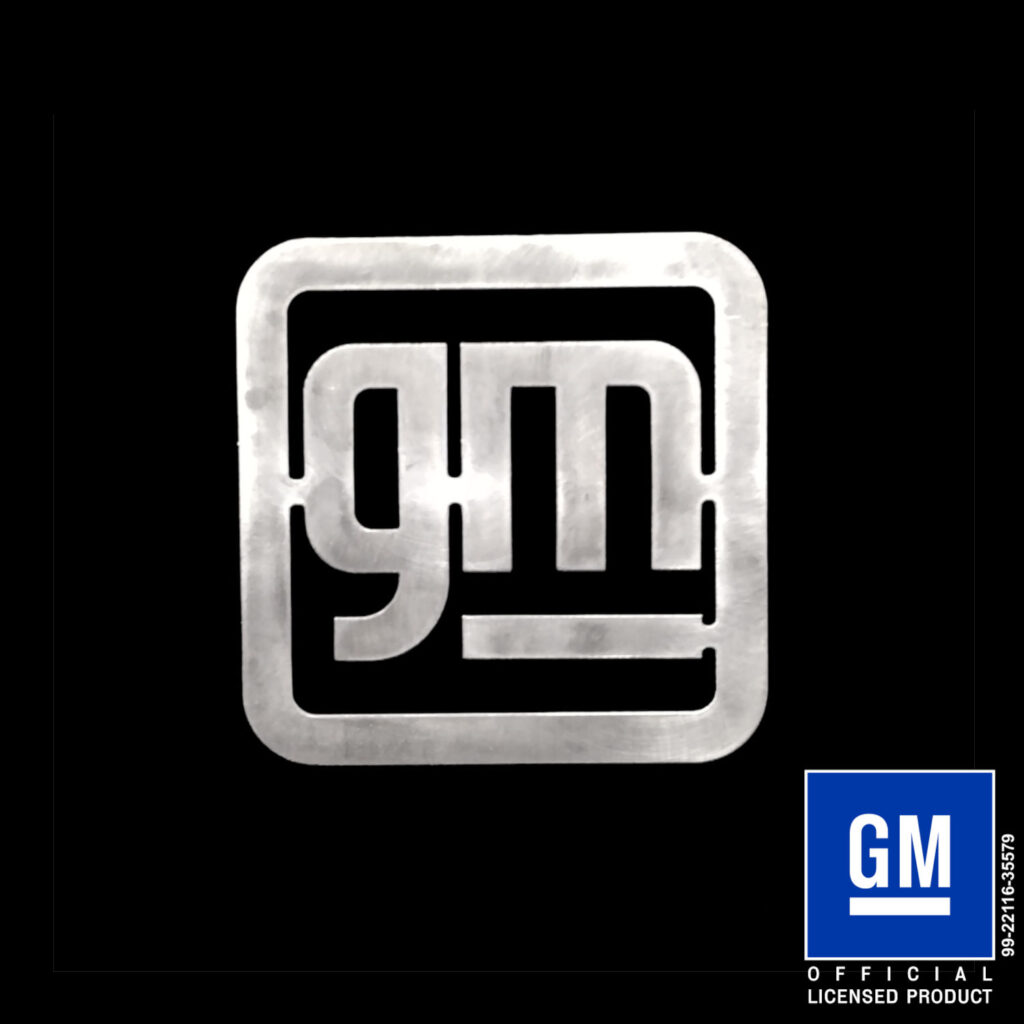 GM 2021 Logo Metal Cutout - Speedcult Officially Licensed